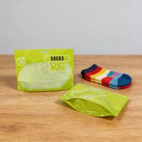China Pet AL PET PE LDPE Plastic Custom Printed Fully Degradable Ziplock Bags Eco Friendly Reusable Packaging Underwear Pants Socks for sale