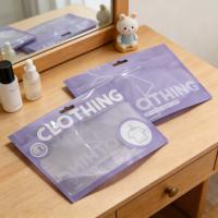 China Stand Up Pouch Customized Clothing Packaging Plastic Bag Logo UV Moisture Proof Storage Underwear Socks Laminated Mylar Bag Window for sale