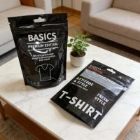 China Shoes Clothing Industrial Composite Laminated Plastic Bag Dustproof Moistureproof Ziplock Packaging Anti friction Transparent Window for sale
