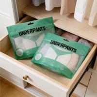 China Children's Clothing Environmentally Friendly Degradable Customized Logo Apparel Packaging Plastic Bag for T-shirt Underwear Socks for sale