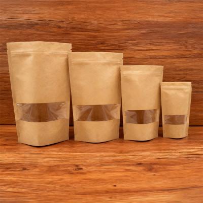 China Self Adhesive Seal Food Packaging Paper Bag Snack Packaging Customized Logo Printing Smell Proof Oil Proof Moisture Proof for sale