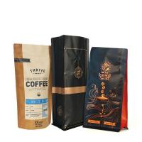 China Size and Thickness Custom Recyclable Flat Bottom Coffee Package Bags Aluminum Foil Food Pouch Packaging for Tea Matcha for sale
