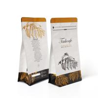 China Size and Thickness Custom Recyclable Flat Bottom Coffee Package Bags Aluminum Foil Food Pouch Packaging for Tea Matcha for sale