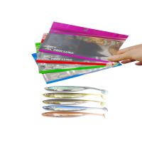 China Gravure Printing Custom Fishing Lure Bags PET VMPET PE Material with Window and Resealable Zipper Packaging Pouches for sale