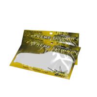 China Gravure Printing Custom Fishing Lure Bags PET VMPET PE Material with Window and Resealable Zipper Packaging Pouches for sale