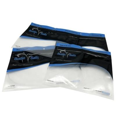China PE Material Clear Window Zipper Bags Custom Logo Glossy Plastic Fishing Lure Bait Packaging Industrial Service Provided for sale