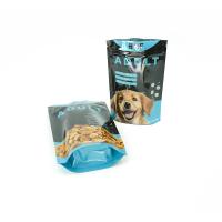 China Customized Color Salad Packaging Plastic Bag Resealable Ziplock Pet Food Stand Pouch Mylar Bag Cat Dog Food 1kg 25kg for sale