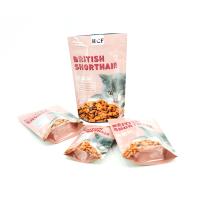 China Customized Size Stand Up Pouch Packaging Bag for Dog Food Zipper Holographic Ziplock Mylar Plastic Pet Treats Smell Proof for sale
