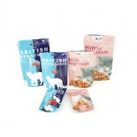 China Customized Size Stand Up Pouch Packaging Bag for Dog Food Zipper Holographic Ziplock Mylar Plastic Pet Treats Smell Proof for sale