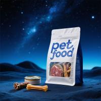 China PET VMPET PE Material Custom UV Logo Printed Zipbag Window Flat Bottom Standup Seal Packaging for Chicken Jerky Duck Leg for sale
