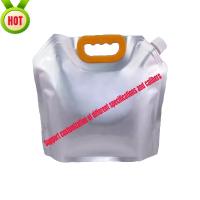 China Custom Order Leak Proof Aluminum Foil Liquid Detergent Bag with Handle Eco Friendly Plastic Material Gravure Printing for sale