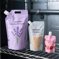 China Soda Gravure Printing Aluminum Foil Stand Drink Pouch Customized Detergent Liquid Spout Pouch Bags Plastic Packaging Liquid Pouch for sale