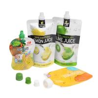 China Gravure Printing Customized Juice Packaging Aluminum Foil Sterilization Plastic Bag Custom Printing Die Cut Mylar Spout Pouch for sale