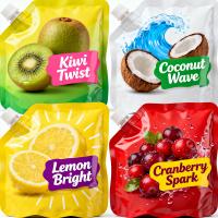 China PE AL Plastic Type Biodegradable Liquid Stand Water Pouch Energy Drink Spout Zipper Bag Cap Recyclable Customized Color for sale
