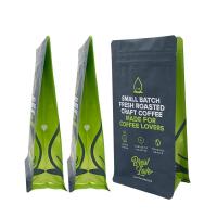 China PE Plastic Custom 8 Side Seal Flat Pouch with Zipper Top Resealable Tab Food Packaging Coffee Tea Protein Powder Foil Bag for sale