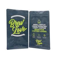 China PE Plastic Custom 8 Side Seal Flat Pouch with Zipper Top Resealable Tab Food Packaging Coffee Tea Protein Powder Foil Bag for sale