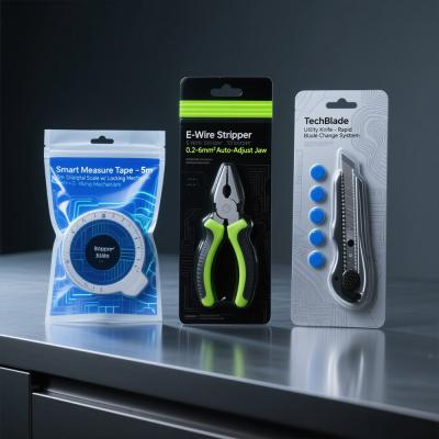 China Customized Size Plastic Packaging Bags Custom Order Spot VU Logo for Tool Storage Scissors Screwdrivers Pliers Mylar Bag for sale