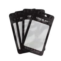 China Zipper Top Package Printed Yin Yang Reusable PET Plastic Bag Industrial Packaging Electronic Accessories Hanging Hole Design for sale