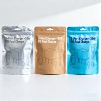 China Customized Logo Reusable 3sided Sealed Plasticbag Moistureproof Anti static Protection 3C Accessories Pouch Holographic Mylarbag for sale