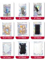 China Recyclable Custom Size Accepted Holographic Transparent Mylar Bag Smell Proof Digital Printing 3.5g Resealable Zipper Plastic Packaging for sale