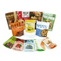 China Zipper Top Custom Printed Biodegradable Bag Customized Size Snack Nut Packaging Plastic Bag Holographic Mylar Food Pouch 3.5 280g for sale
