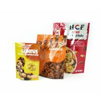 China Zipper Top Custom Printed Biodegradable Bag Customized Size Snack Nut Packaging Plastic Bag Holographic Mylar Food Pouch 3.5 280g for sale