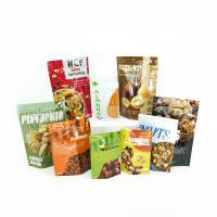 China Zipper Top Custom Printed Biodegradable Bag Customized Size Snack Nut Packaging Plastic Bag Holographic Mylar Food Pouch 3.5 280g for sale
