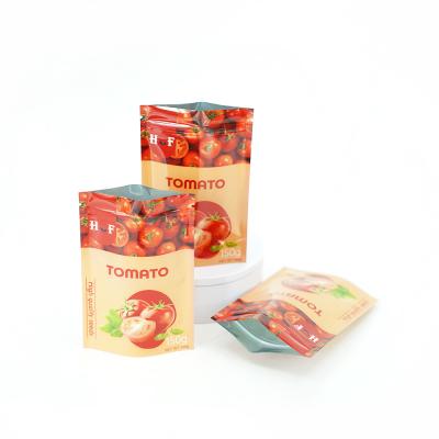 China Customized Color Stand Up Mylar Bag Resealable Zipper Food Pouch Packaging PET Bag Industrial Tomato Blueberry Candy Fruit for sale
