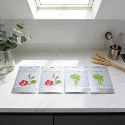 China Zipper Lock Custom Print Agricultural Seed Packaging Bag Moisture Proof Aluminum Foil Transparent Composite Pouch Mylarbag for sale