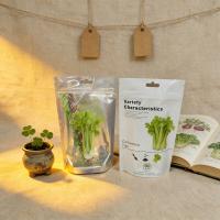 China Zipper Lock Stand Up Pouch Printed Seed Packaging Plastic Bag Resealable Moisture Proof Insect Proof Aluminum Foil Mylar Bag for sale