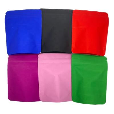 China Food Industrial Customized Biodegradable Food Packaging Bag 3.5g Stand Up Zipper Smell Proof Snack Packaging Plastic Bag for sale