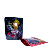 China Custom Holographic 3.5g Mylar Bags with Zipper | Laser Rainbow Prism Printed Stand Up Pouch Smell Proof Food Candy Gummies Packaging OEM ODM Manufacturer for sale