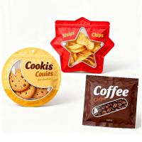 China Gravure Printing PET VMPET PE Custom Food Packaging Bags Logo Shiny Surface Embossed Mylar Bags for Various Snack Flavors for sale
