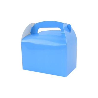 China Self Erecting Boxes Varnishing Customized Printing Candy Gift Color Card Boxes Birthday Party Cake Snacks Portable Shaped Paper Box for sale