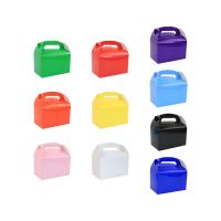 China Self Erecting Boxes Varnishing Customized Printing Candy Gift Color Card Boxes Birthday Party Cake Snacks Portable Shaped Paper Box for sale
