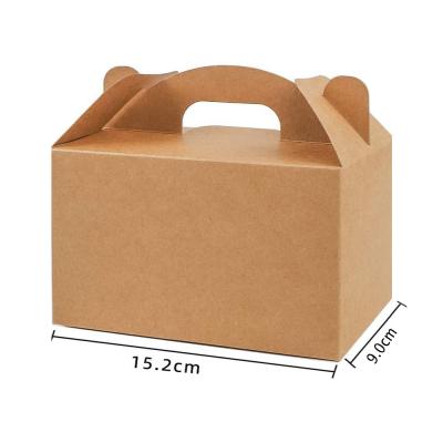 China Custom Size Accepted White Kraft Card Boxes Biodegradable Food Packaging Spot UV Embossed Color Party Snack Cake Boxes for sale