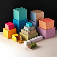 China Rigid Boxes Customized Recyclable Kraft Paper Corrugated Box Matt Lamination Top Bottom Cover Gift Storage Birthday Gift for sale