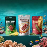China PET VMPET PE Material Structure Food Packaging Bags Hanging Hole Jerky Beef Smell Proof Heat Seal Reclosable Zipper for sale