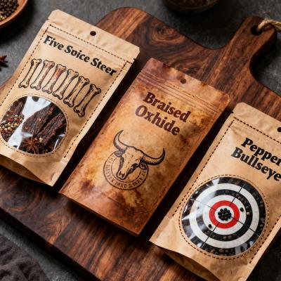 China Gravure Printing Zipper Printed Matte Food Stand Up Bag Biodegradable Packaging Flavor Beef Jerky Plastic Smell Proof Holographic Mylar Bag for sale