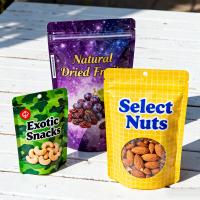China Custom Size Accepted Matte Mylar Bag Packaging Flavors of Nuts Candy Zero Aluminum Foil Ziplock Bag Logo Accepted for sale
