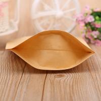 China Zipper Top Printed Kraft Paper Ziplock Bag 3.5g Smell Proof Food Packaging Biodegradable Snack Beef Jerky Plastic Bag for sale