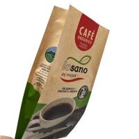 China Hand Length Handle Custom Coffee Bean Stand up Pouch Packaging Kraft Paper Bags Recyclable Coffee Bags Zip Lock Tea Matcha Packaging for sale