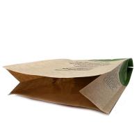 China Hand Length Handle Custom Coffee Bean Stand up Pouch Packaging Kraft Paper Bags Recyclable Coffee Bags Zip Lock Tea Matcha Packaging for sale