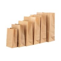 China Food Grade Customized Biodegradable Kraft Paper Zipper Top Flat Bottom Oil Proof Toast Bread Bag Wire Curling Seal Food Baking Packaging for sale