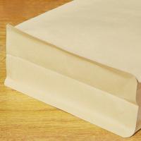 China Kraft Paper Biodegradable Printed Logo Food Grade 8 Side Seal Stand Up Flat Bottom Coffee Packaging Bag for Coffee Storage for sale