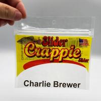 China Recyclable Customized Color Soft Pack Mylar Zipper Fishing Bag Clear Window Waterproof Plastic Custom Printed Worm Bait for sale
