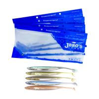 China Recyclable Fishing Packaging Lure Bag Customized Logo Printed Fishing Lure Hooks Mylar Zipper Packing Bag Flat Pouch for sale