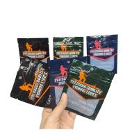 China Gravure Printing Resealable Transparent Soft Plastic Fishing Bait Packaging Bag Zip Lock Customized Printed Food Packaging for sale