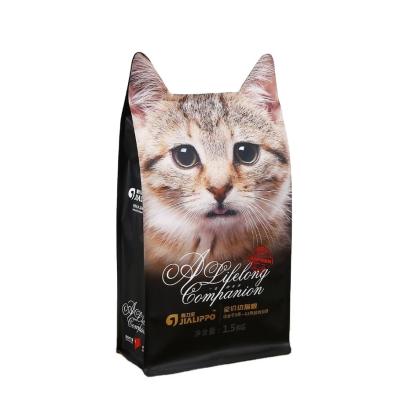 China Gravure Printing Custom Standing Pouch Resealable Zipper Cat Food Packaging Bag Customized Logo Printing Pet Treat Snack Food Bag for sale