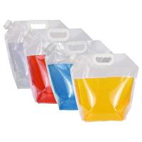 China Zipper Bag Suitable for Food Packaging Biodegradable PET Plastic Recyclable Spout Bag Juice Drinks Plain Model Number for sale